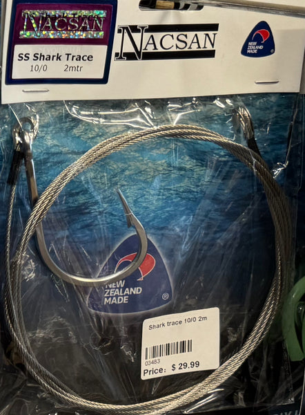 Nacsan Shark Stainless Wire Trace with Hook 10/0 2m – Best Deal @ D ...